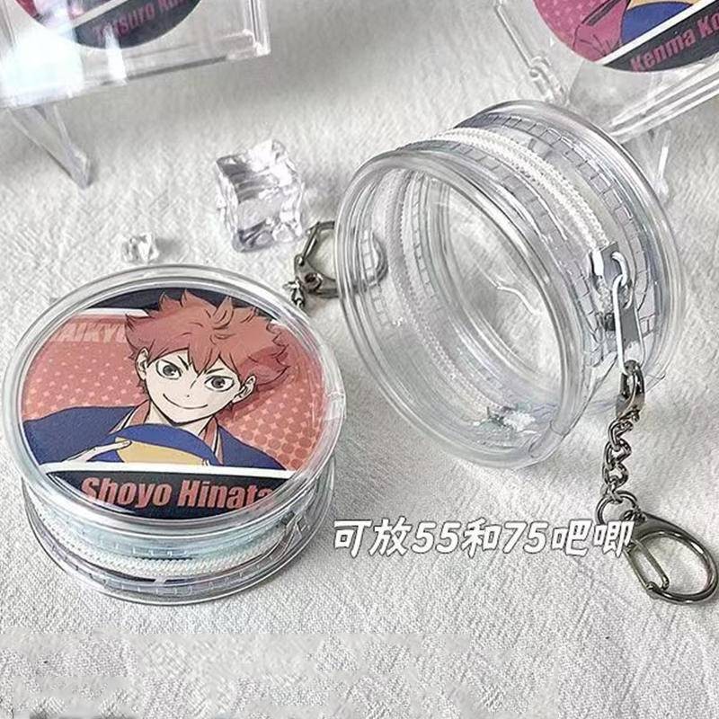 58MM Clear Anime Badge Ita Bag Mini Protector Case Round Pouch Student ...