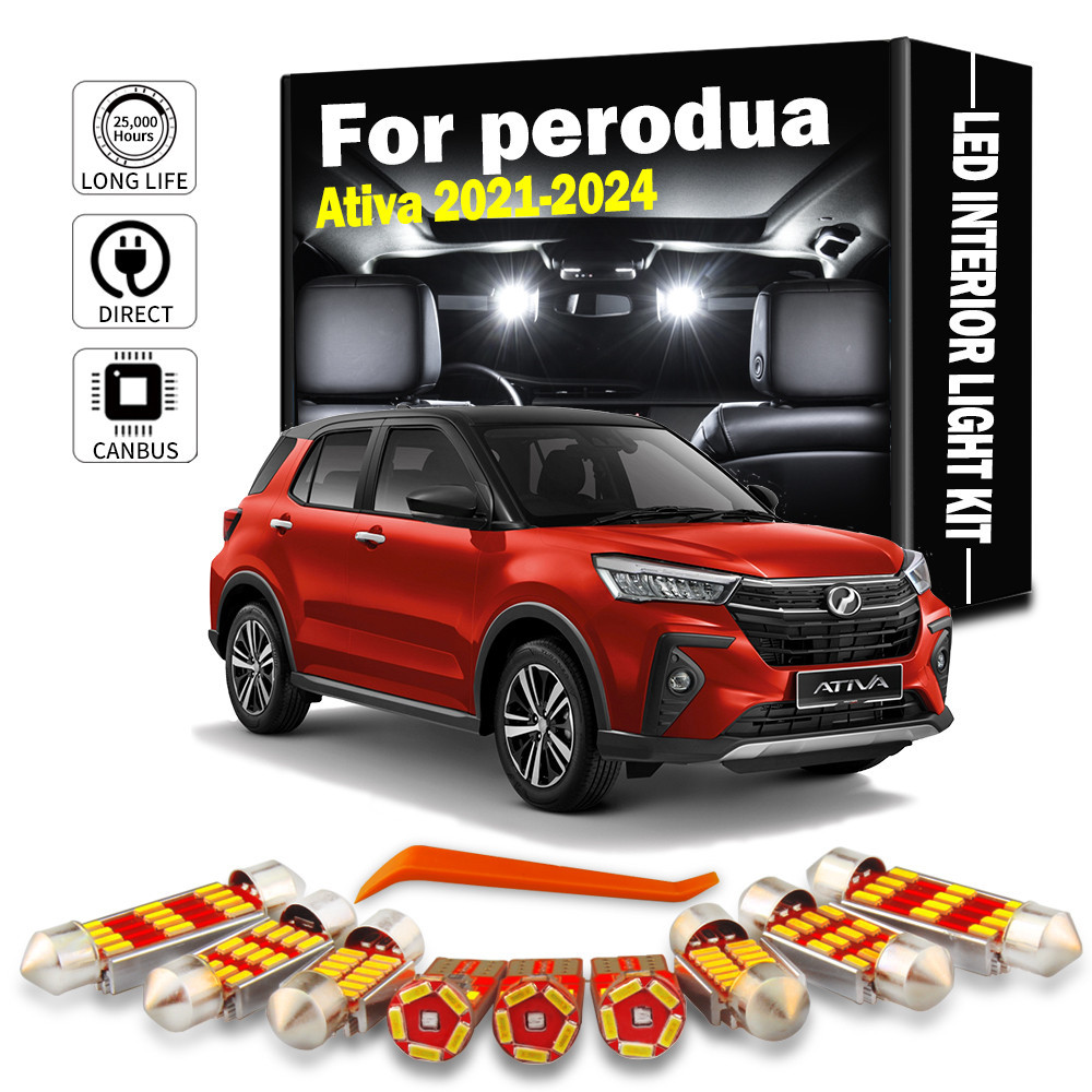 10PCS Interior LED For Perodua Ativa 2021 2022 2023 2024+ Canbus Car ...