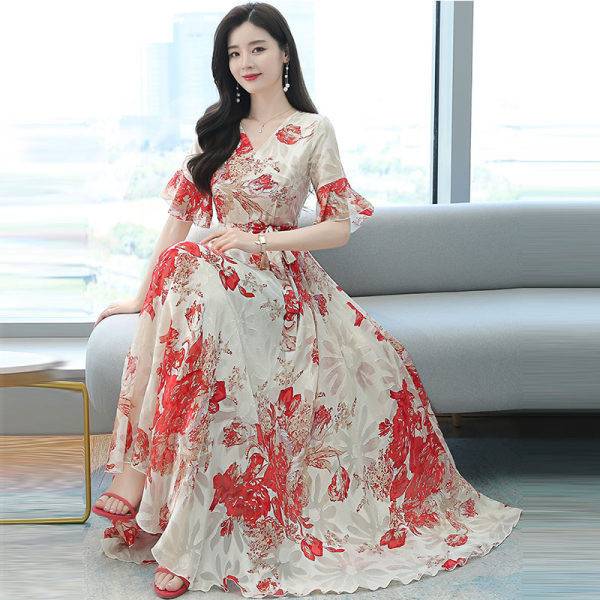Red Dress 2024 Elegant Dress For Plus Szie Dress Casual Dress Long ...