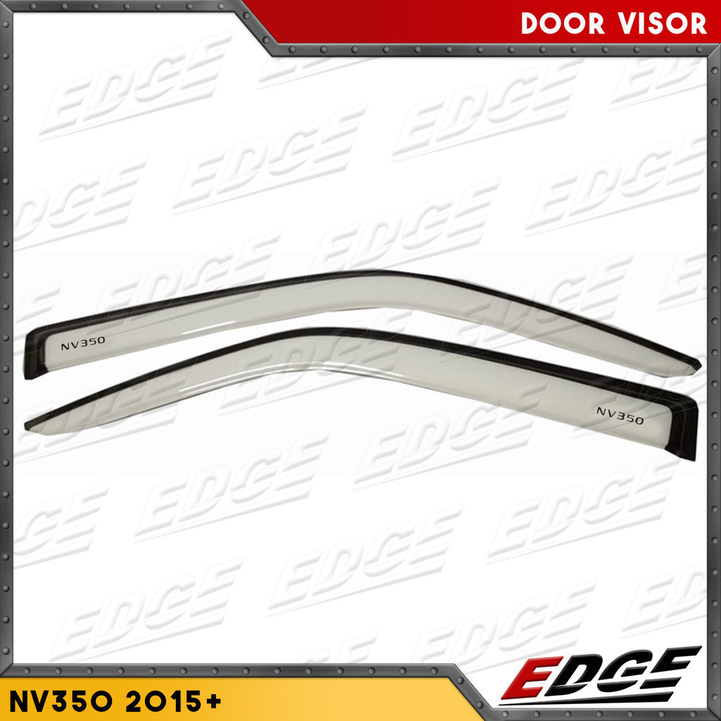 Nissan Urvan NV350 2014-2024 Door Visor (2-tone White/Black) // vent ...