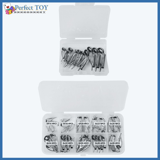 Perfect 10 / 40PCS Fishing Rod Guide Tip For Spinning Casting Rod ...