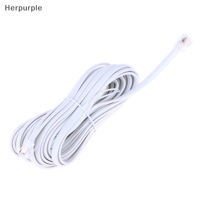 HER RJ12 6P6C 1/2/3/5m Data Cable, Male To Male Modular Data Cord ...