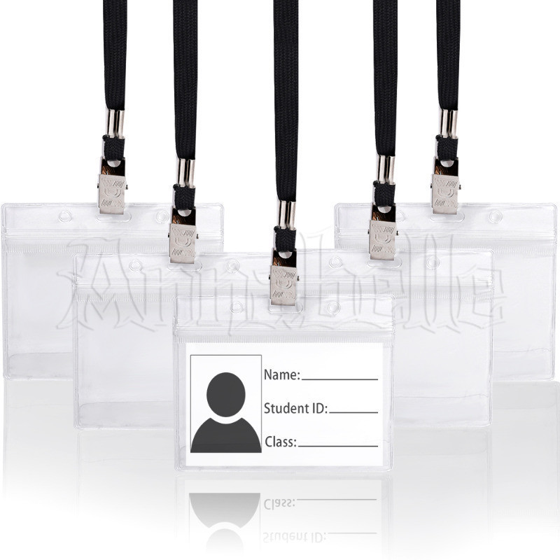 Card Sleeve With Lanyard - PVC Name Plate Card Bag - Certificate Card ...