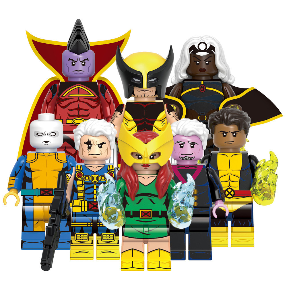 New Xmen Cable Jean Grey Storm Sunspot Bastion Gladiator Morph Building ...