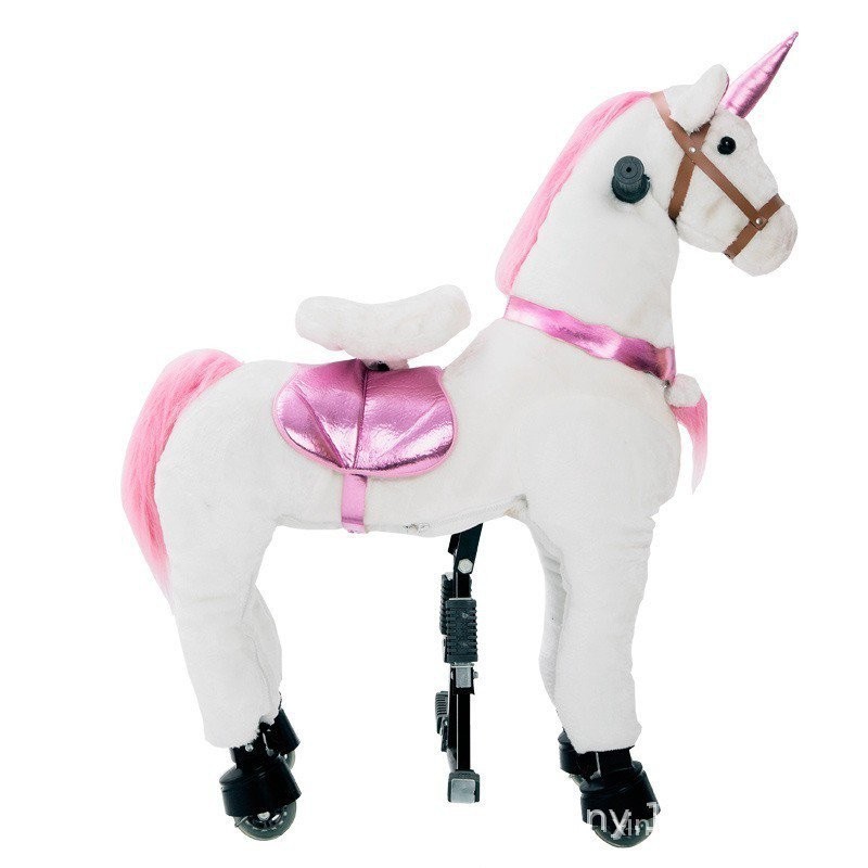 Kids Rocking and Walking Horse Pony Cycle Mechanical Cycle Walking ...