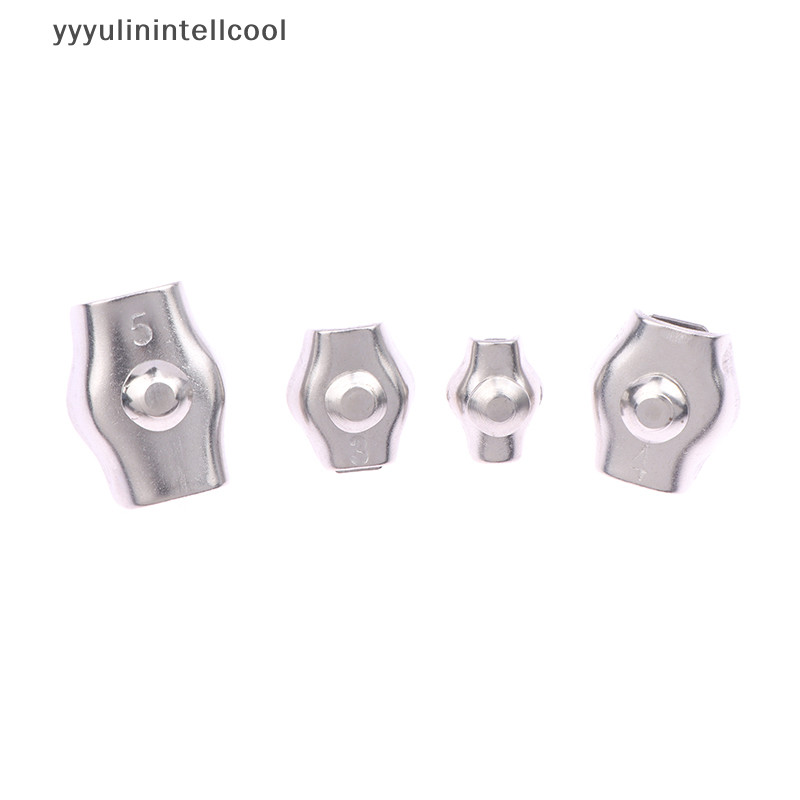 YTL M2-M6 316 Stainless Steel Wire Rope Clamp Single/Double Clip Chuck ...