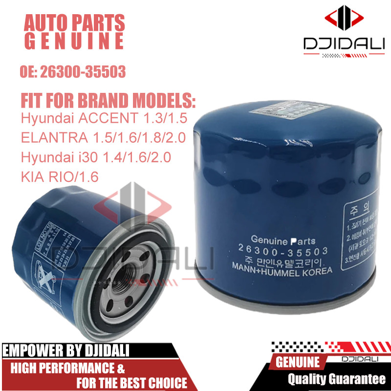 Oil Filter Hyundai Accent/ Elantra/i30 / Kia Rio 26300-35503 | Shopee ...