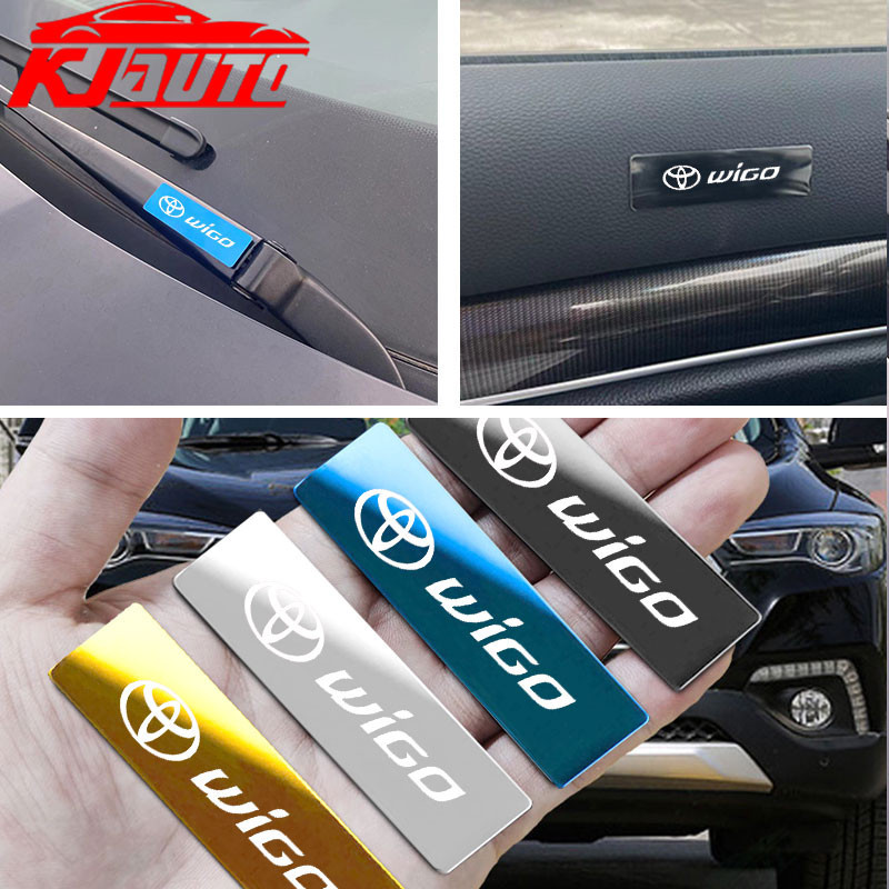 Toyota Wigo Car Body Fender Side Metal Emblem Sticker Auto Window ...