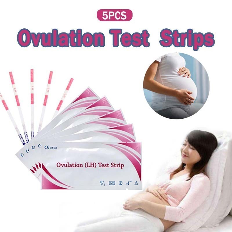 New nice 5PCS Ovulation Test Strips Urine Test LH Pregnancy Test Strips ...