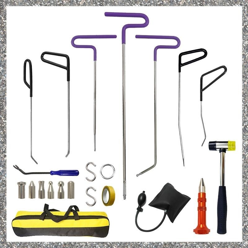 [P F D X] 22 Pcs Paintless Dent Repair Rods, Hard Spring Steel Dent ...