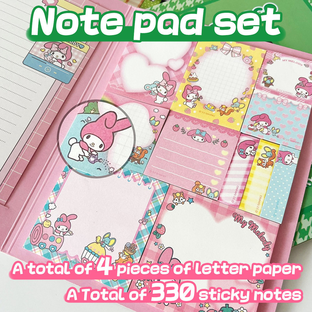 Note Pad Note Paper Set for Students with High-looking and Cute Sticky ...