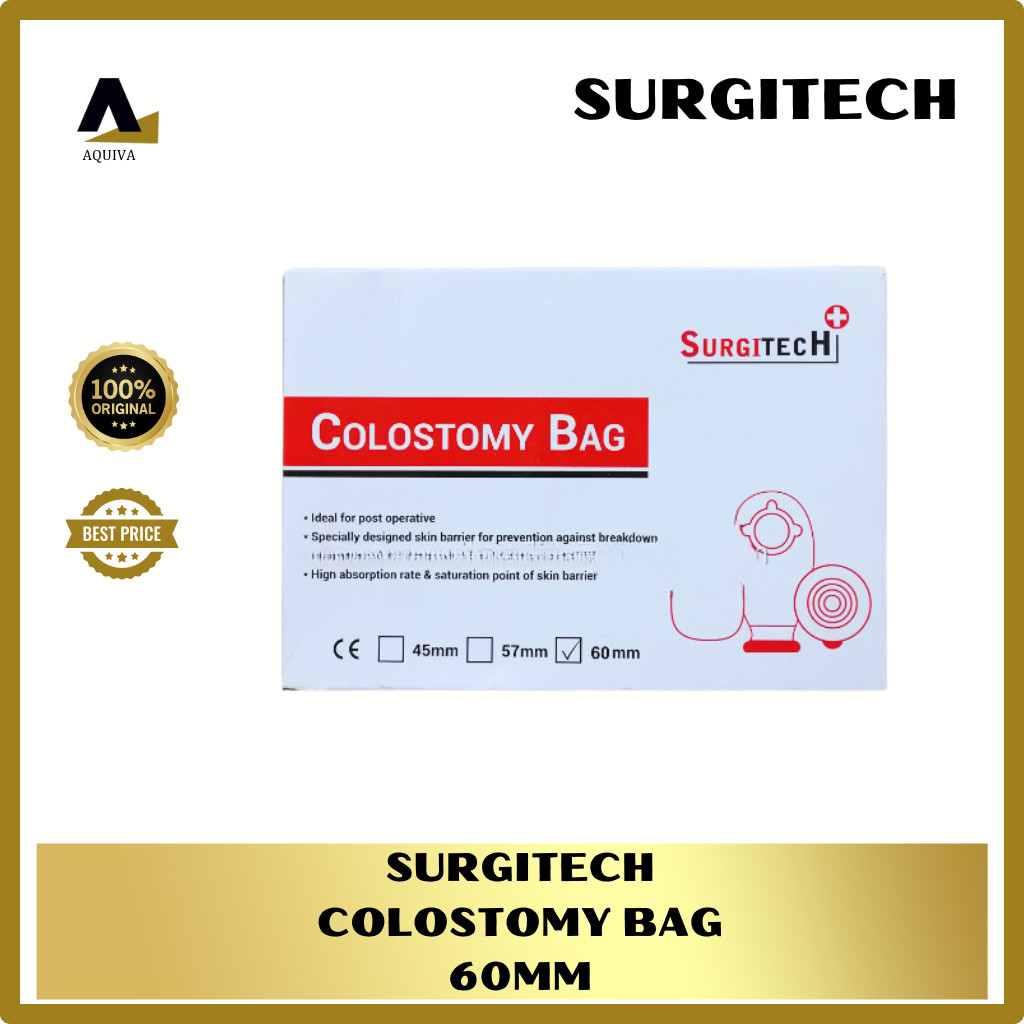 MEDIPRIME Surgitech Colostomy Bag 60mm (1BOX/10pcs) | Shopee Philippines