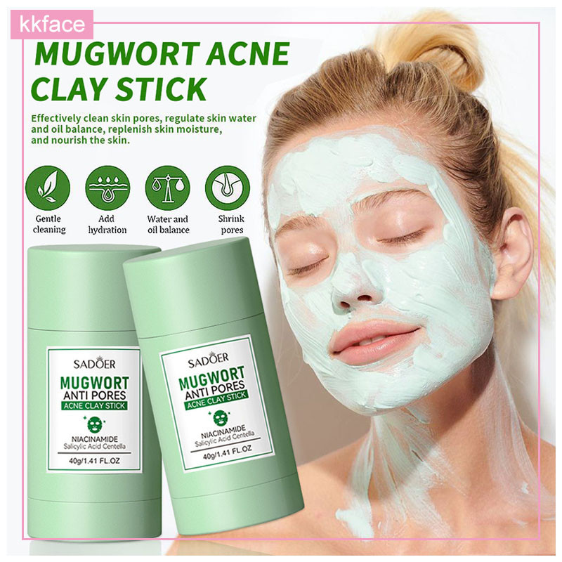 【COD】Mugwort Clay Facial Mask Stick Deep Cleansing and Acne ...