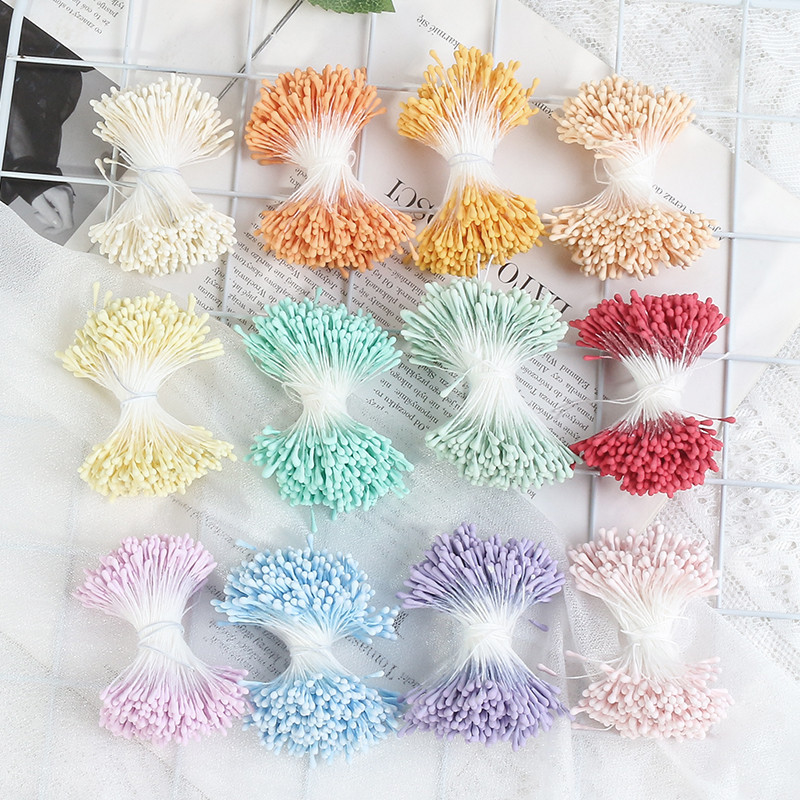 400PCS Stamen Artificial Flower 6cm Fake Floral Pistil Stamen DIY ...