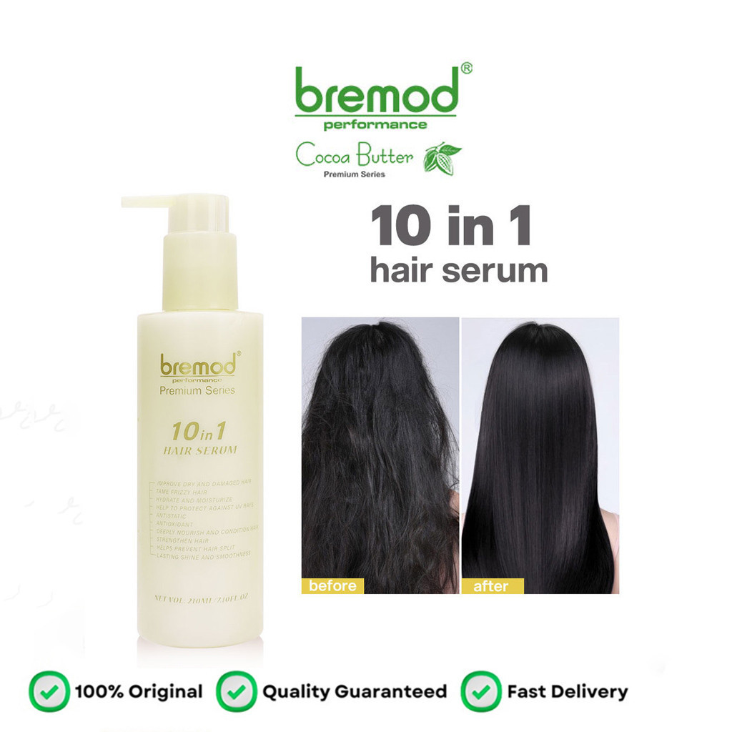 Bremod Premium Hair Serum 10-in-1 Hydrate Smooth Frizz Shiny ...