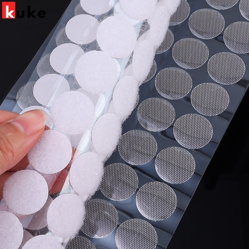 108 Pairs Self Adhesive Double Sided Strong Glue Disc Magic Sticker ...