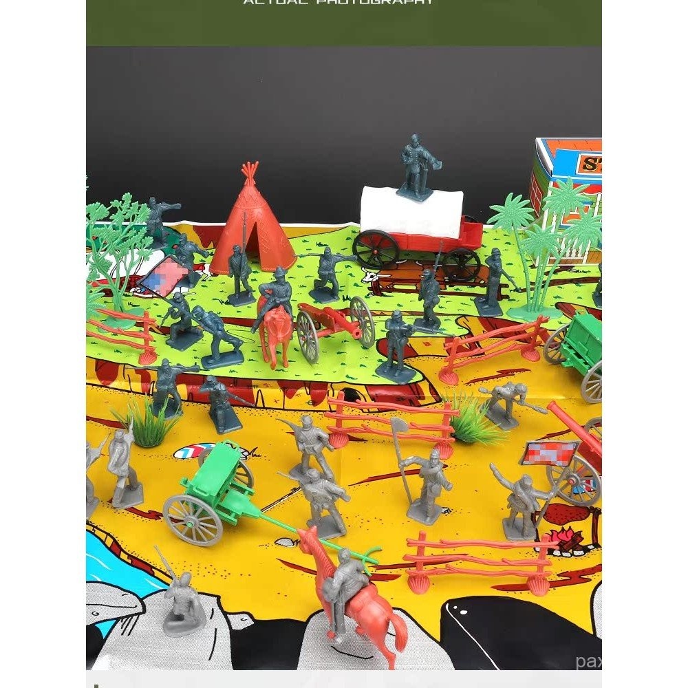 JEU Old American Cavalry Civil War Soldiers Toy War Military Sand Table ...