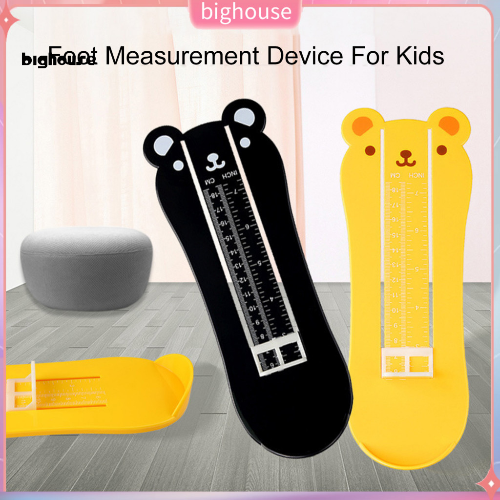 Children Foot Length Gauge Children Foot Measuring Tool Cartoon Bear ...