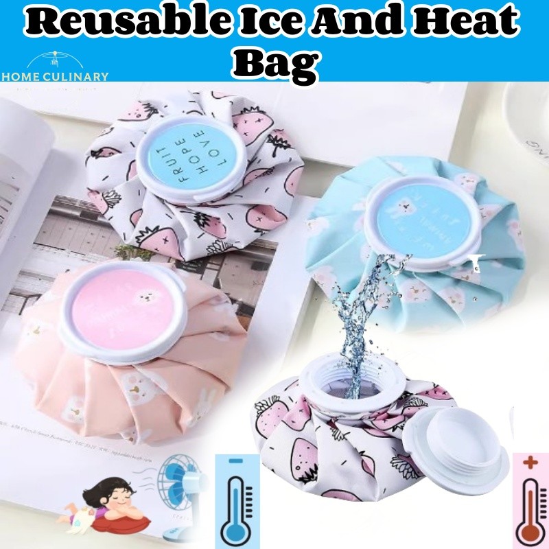 Reusable Cold/Hot Water Compress Bag Pain Relief Heat Pack Injury Water ...