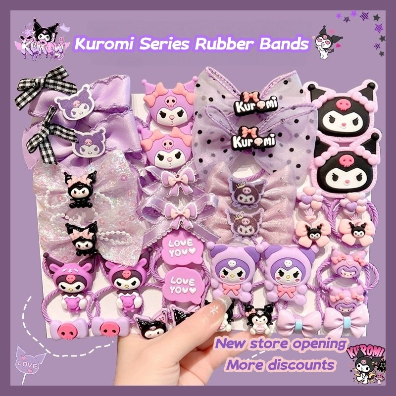 Kawaii Sanrio Hair Ties Anime Hair Ring Ornaments for kids Cinnamoroll ...