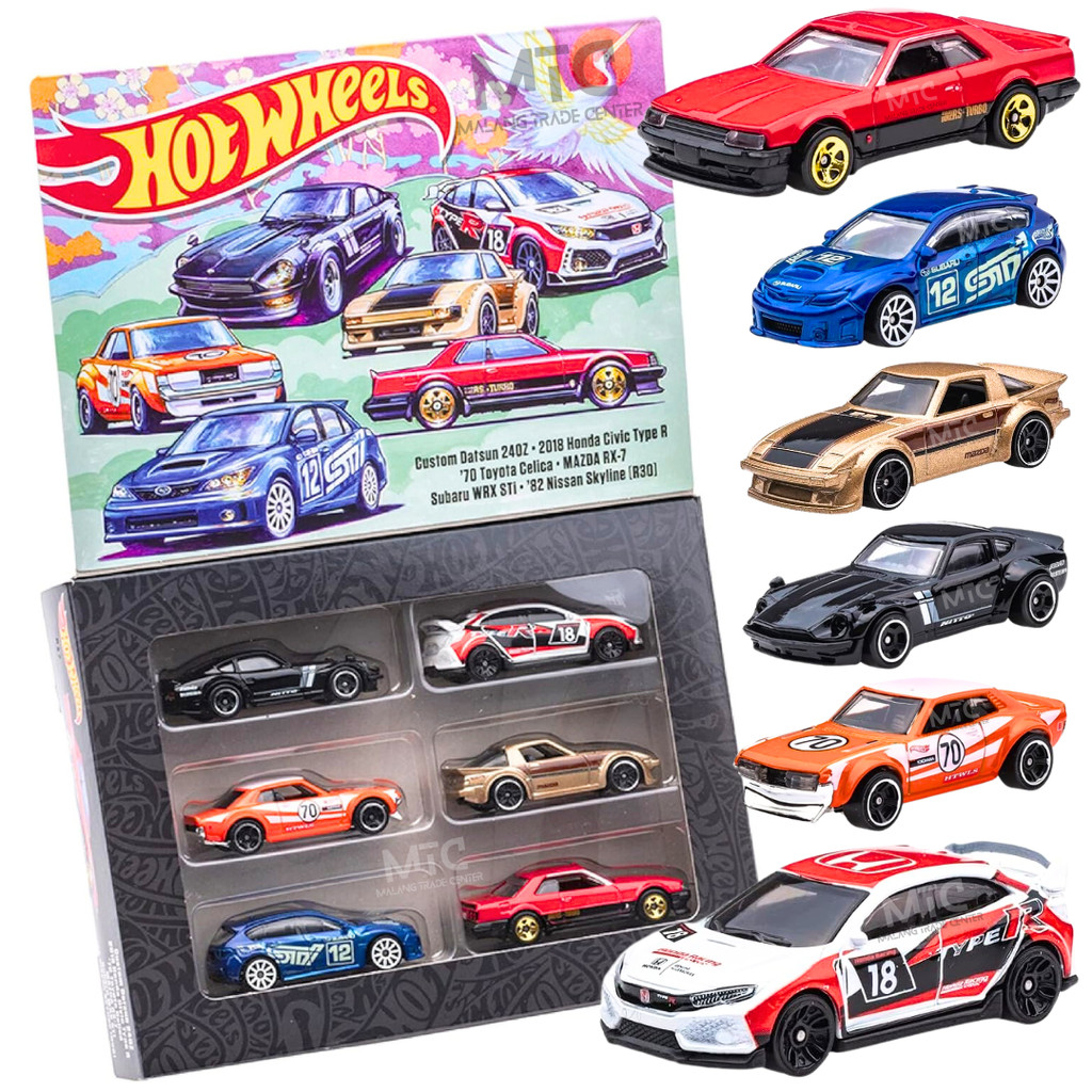 Hot Wheels HLK49 Japanese Car Culture Multi-Pack Set of 6 | Shopee ...