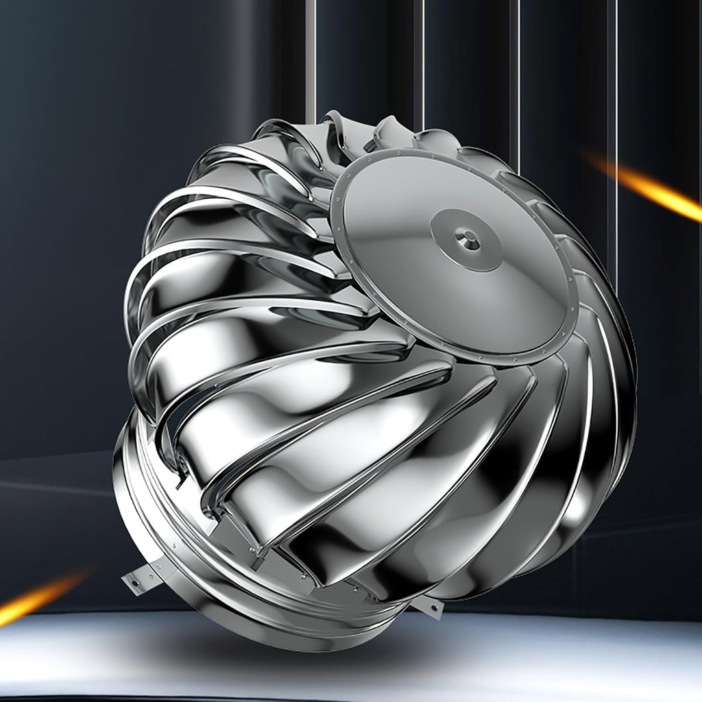 19.7''-24'' Whirly Bird 304 Stainless Steel Roof Ventilator Unpowered ...