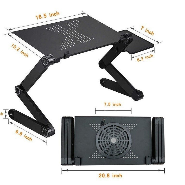 Small Desk Computer Desk Computer Desk Foldable Laptop Desk Aluminum ...