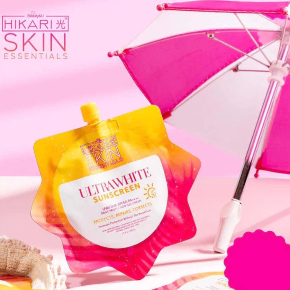 50ml Hikari Sunscreen Ultra White Gel Cream SPF50+ | Shopee Philippines