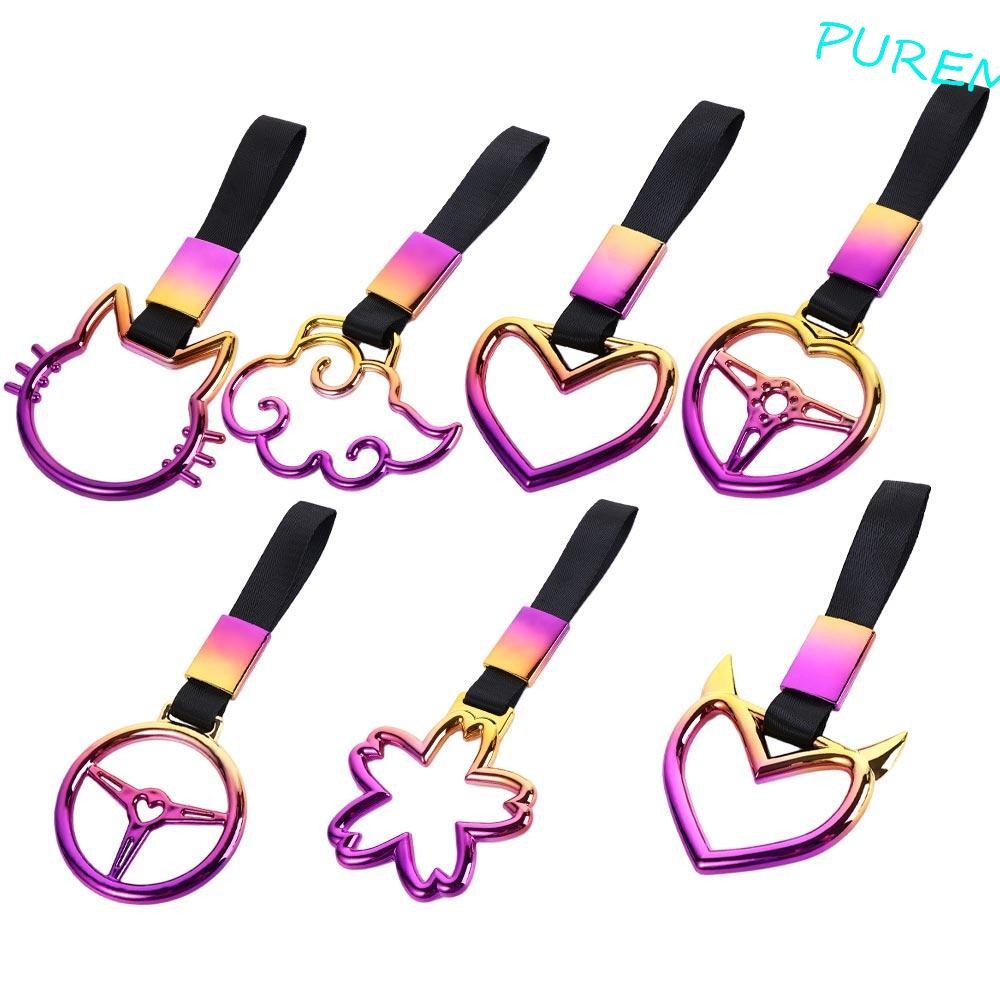 PUREM Bus Handle Hand Strap, Cartoon Cat Creative Drift Charm Strap ...