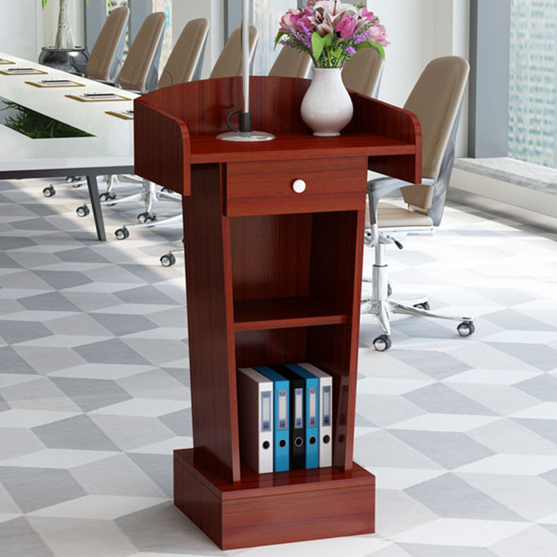 Lecture Podium Speaking Platform Multimedia Simple Modern Lectern Table ...
