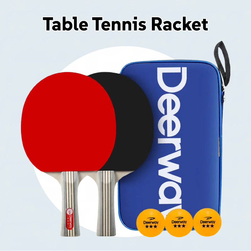 Table Tennis Racket Set High Elasticity Sponge viscosity Rubber ...