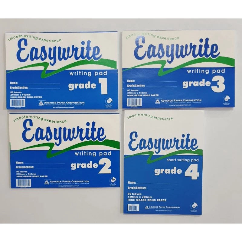 EasyWrite Pad Paper Grade 1 2 3 4 Writing Pad Paper for Kids Students ...