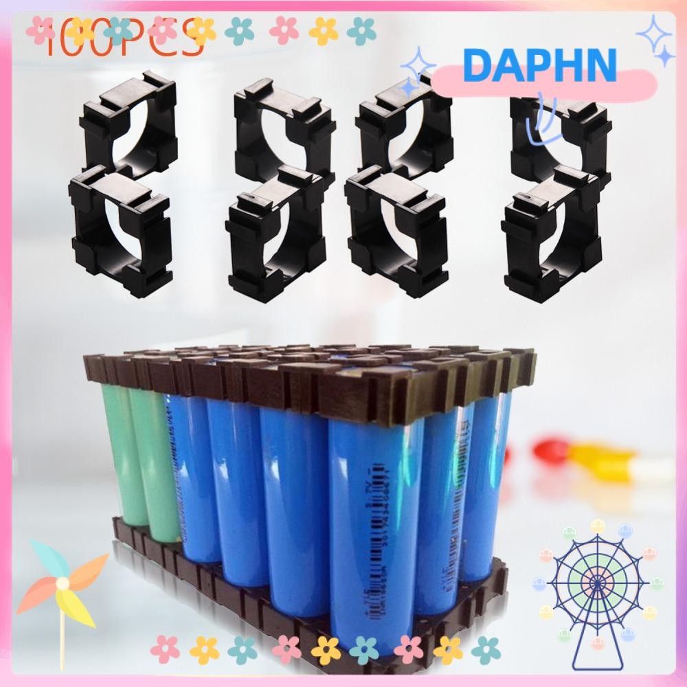 DAPHS 100Pcs/bag Battery Bracket, Portable Cylindrical 18650 Battery ...