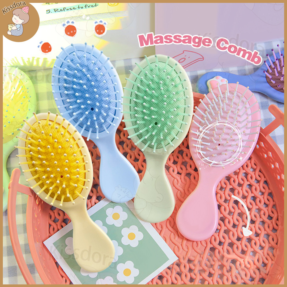 Kissdora Mini Small Air Cushion Comb Candy Color Massage Comb Hair ...