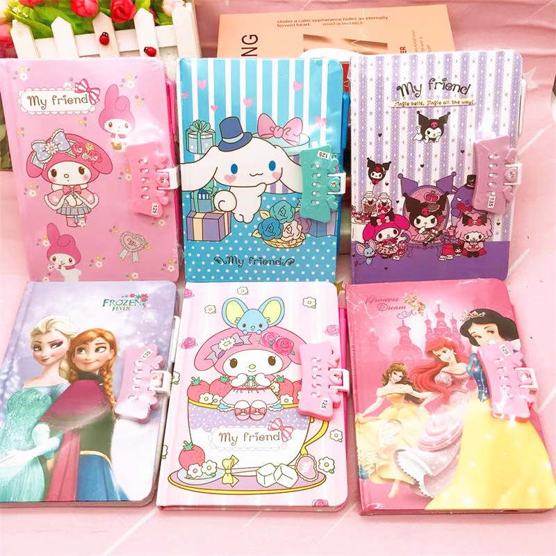 Japanese Cute Notebook Kuromi Cinnamon Dog 32K Diary Cartoon ...