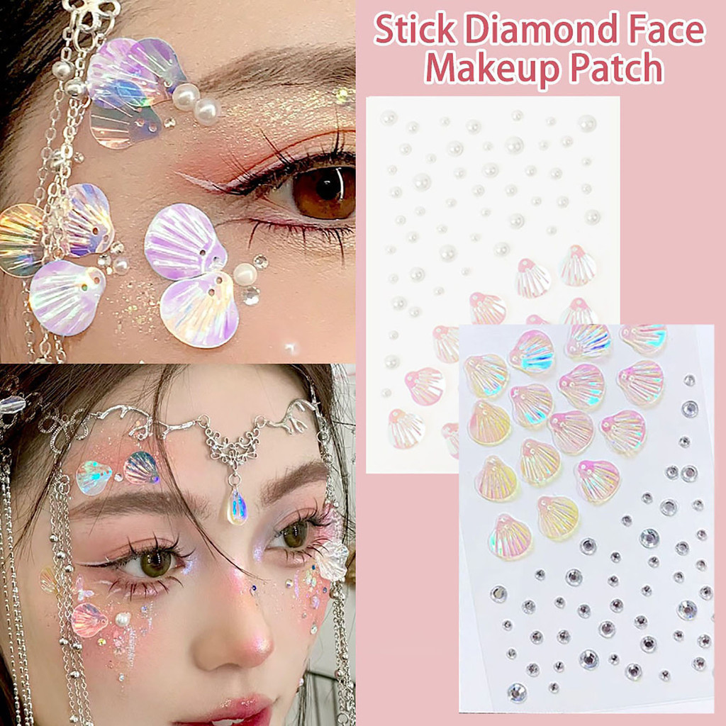1 Sheet Powder Blusher Face Sticker Diamond Patch Makeup Accesseries ...