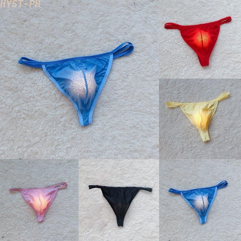 【new product】All Season Ice Silk Sheer Pouch G String Bikini Briefs ...