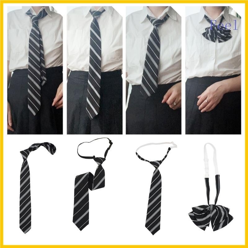 Best Fashion Striped Neckties for Masquerades Woman Teen Girl Necktie ...