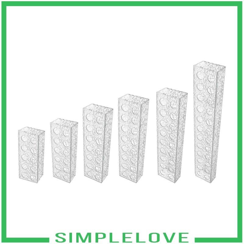 [Simple] Acrylic Flower Vase Rectangular Floral Centerpiece for ...