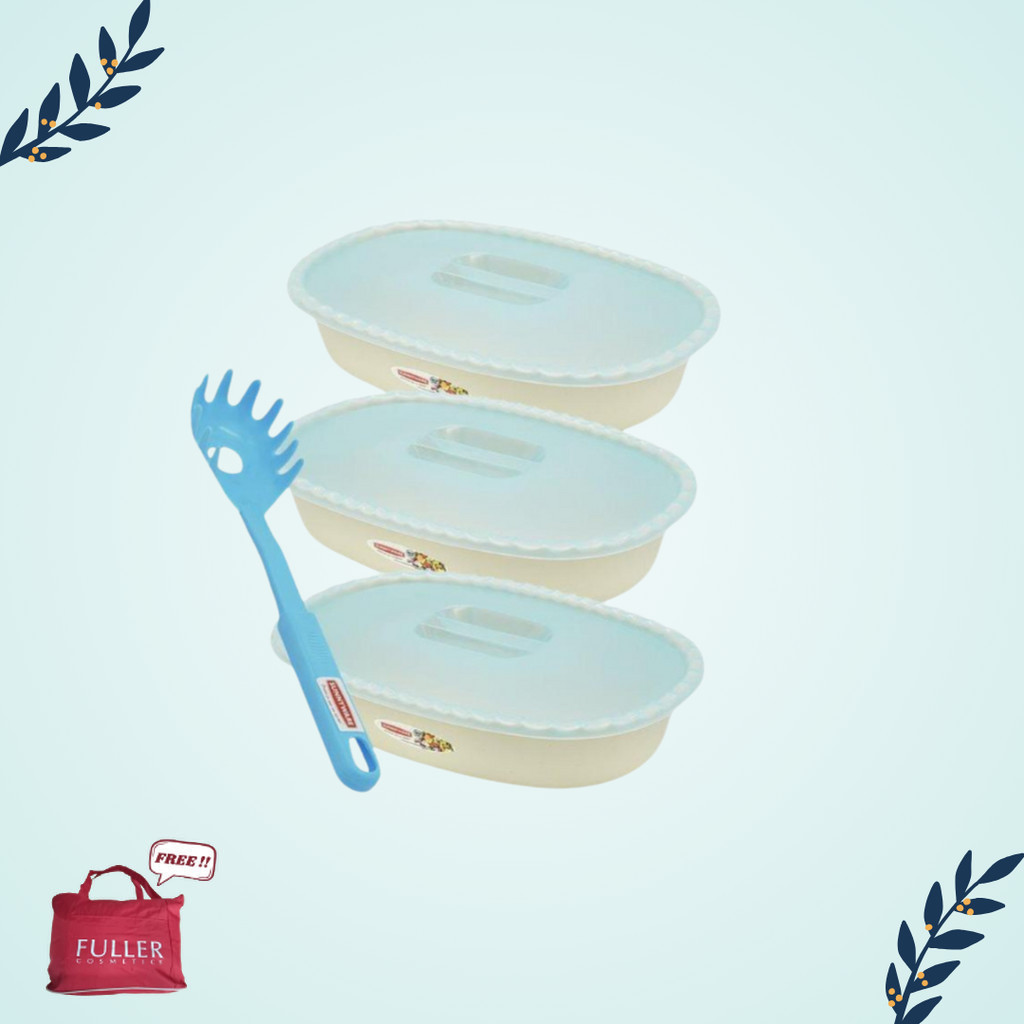 Happy Plastic Bundle 3pcs Food Keeper/Lagayan ng Ulam/Plus 1pc ...