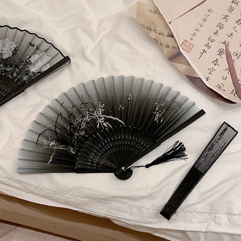 COD Chinese Style Vintage Bamboo Folding Hand Held Flower Fan Chinese ...