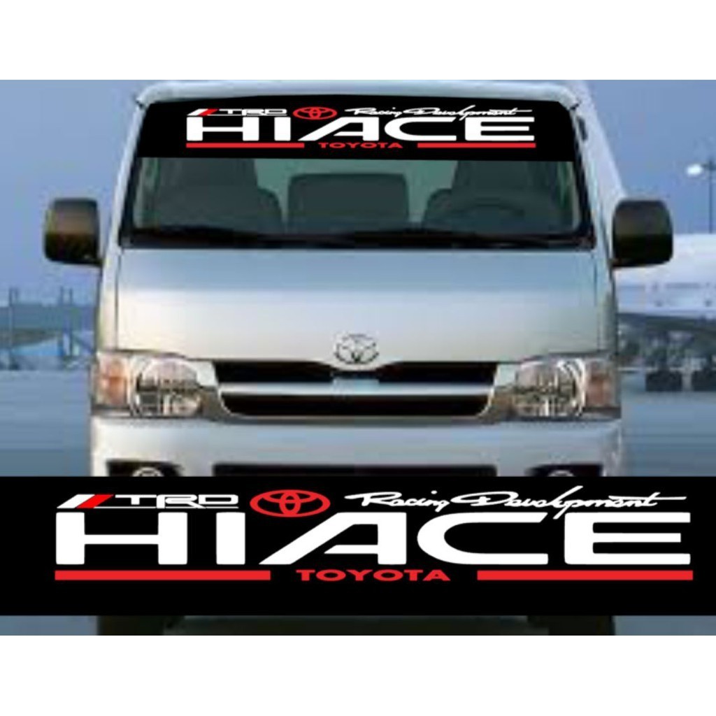 Toyota Hi Ace Windshield Decal Sticker HiAce Universal | Shopee Philippines
