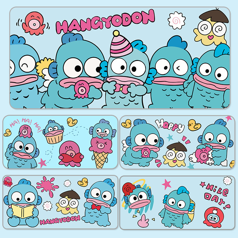 Hangyodon Mouse Pad Cute Cartoon Learning Office Computer Desk Pads ...