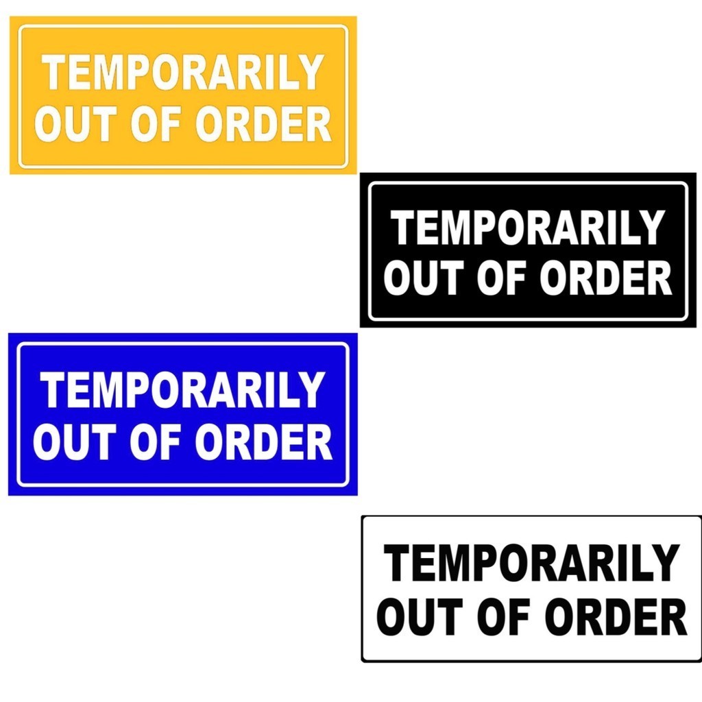 PVC prompt slogans, signs, logos, temporary failure signs are used to ...