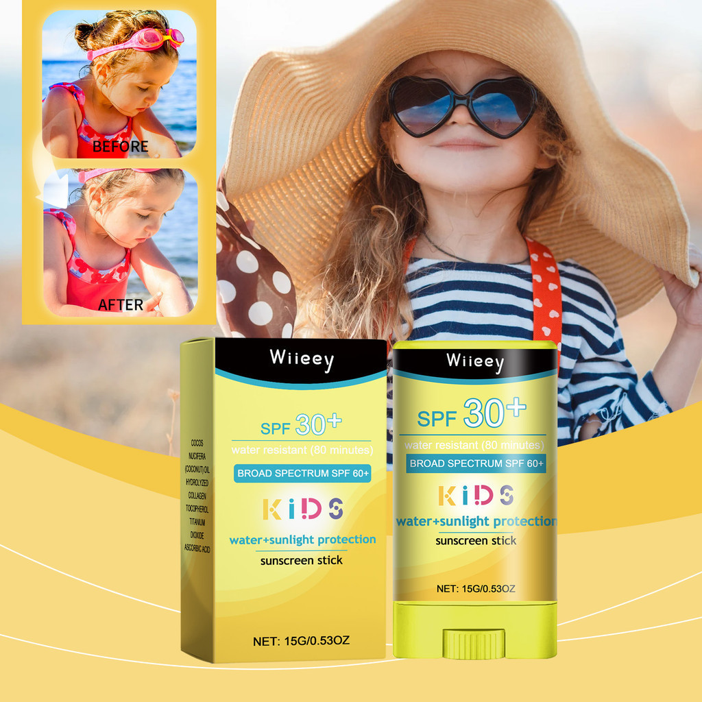Beach Defense Kids Sunscreen Stick, Water-Resistant Sunscreen for ...