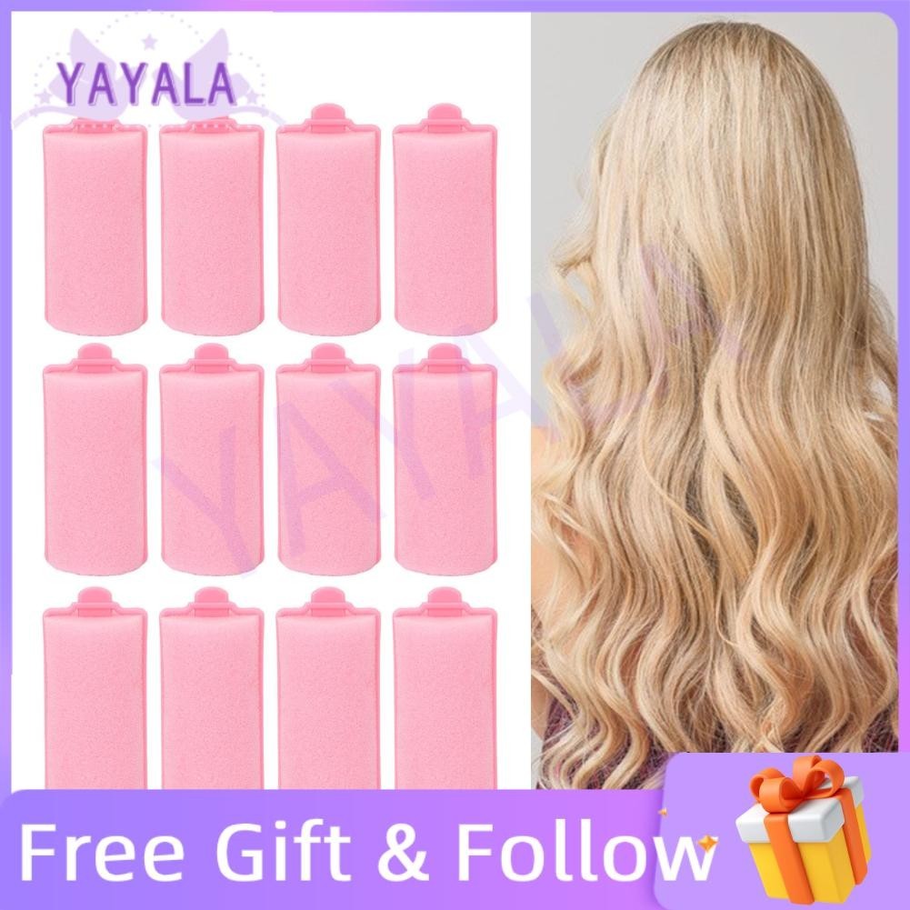 Yayala 12 Pcs Portable S Sponge Hair Curlers Perm RodsHair Perms ...