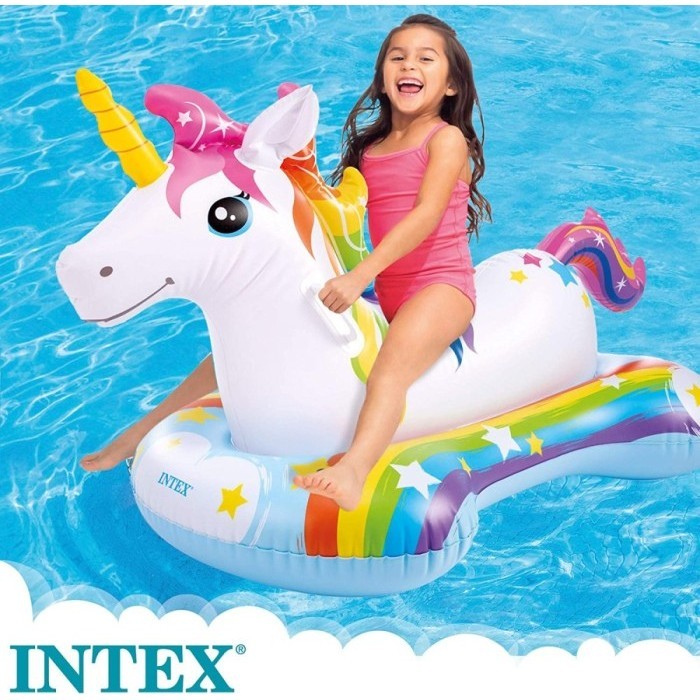 Intex 57552 Magical Unicorn Ride On Floaties Swimming Float Toy ...