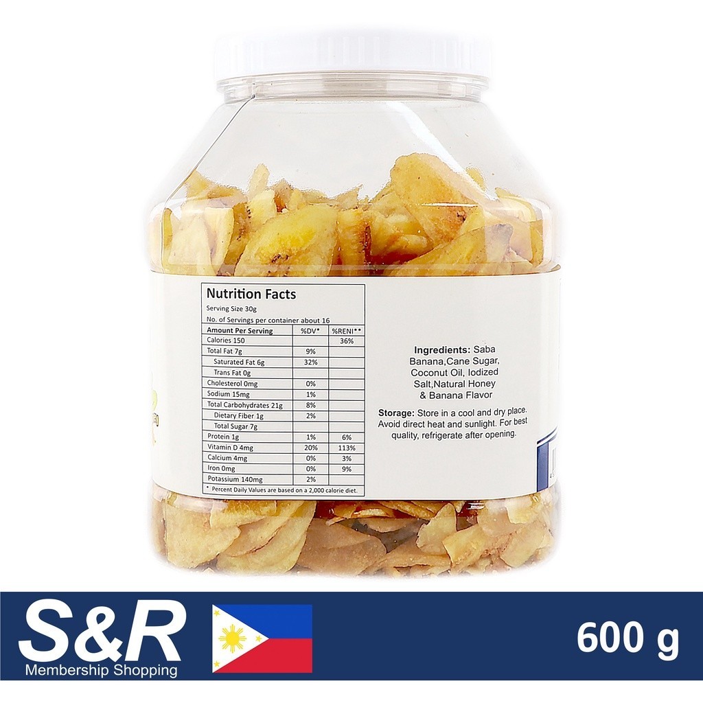 Member's Value Banana Chips 600g | Shopee Philippines