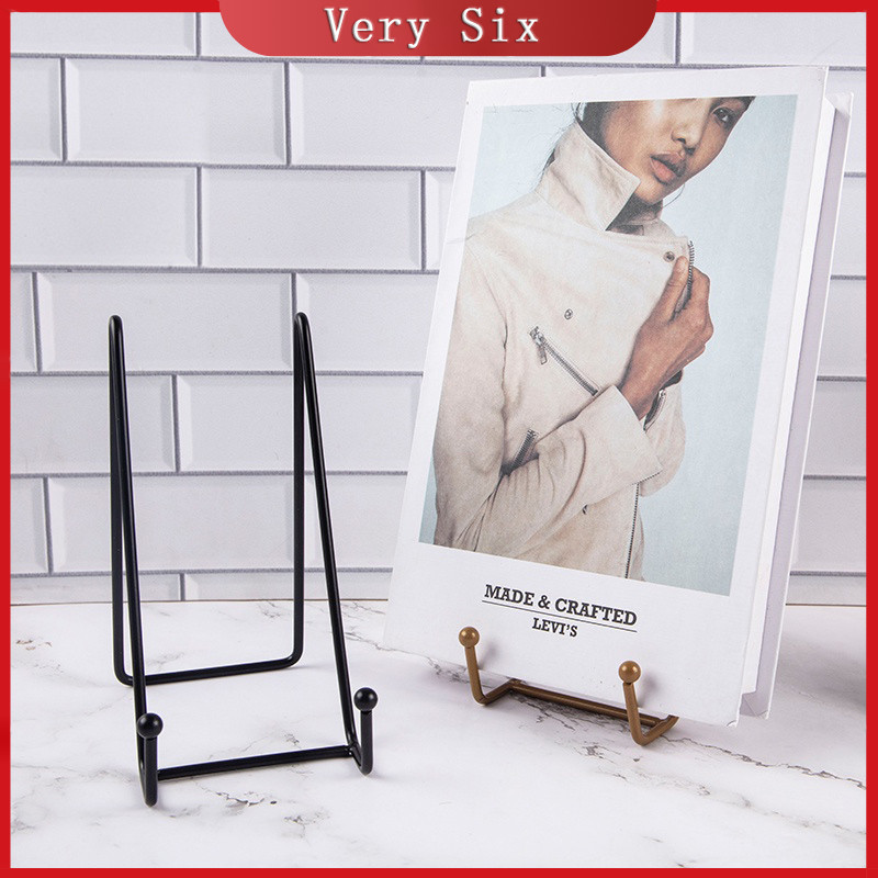 Metal Book Display Rack Iron Art Magazine Display Stand Desktop Photo ...