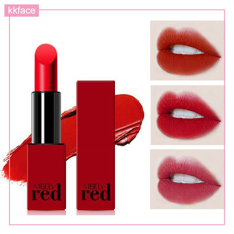 Velvet Matte Lipstick Big Red Lipstick Long Lasting Lipstick | Shopee ...